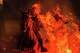 Photos of horses leaping through flames in centuries-old Spanish tradition