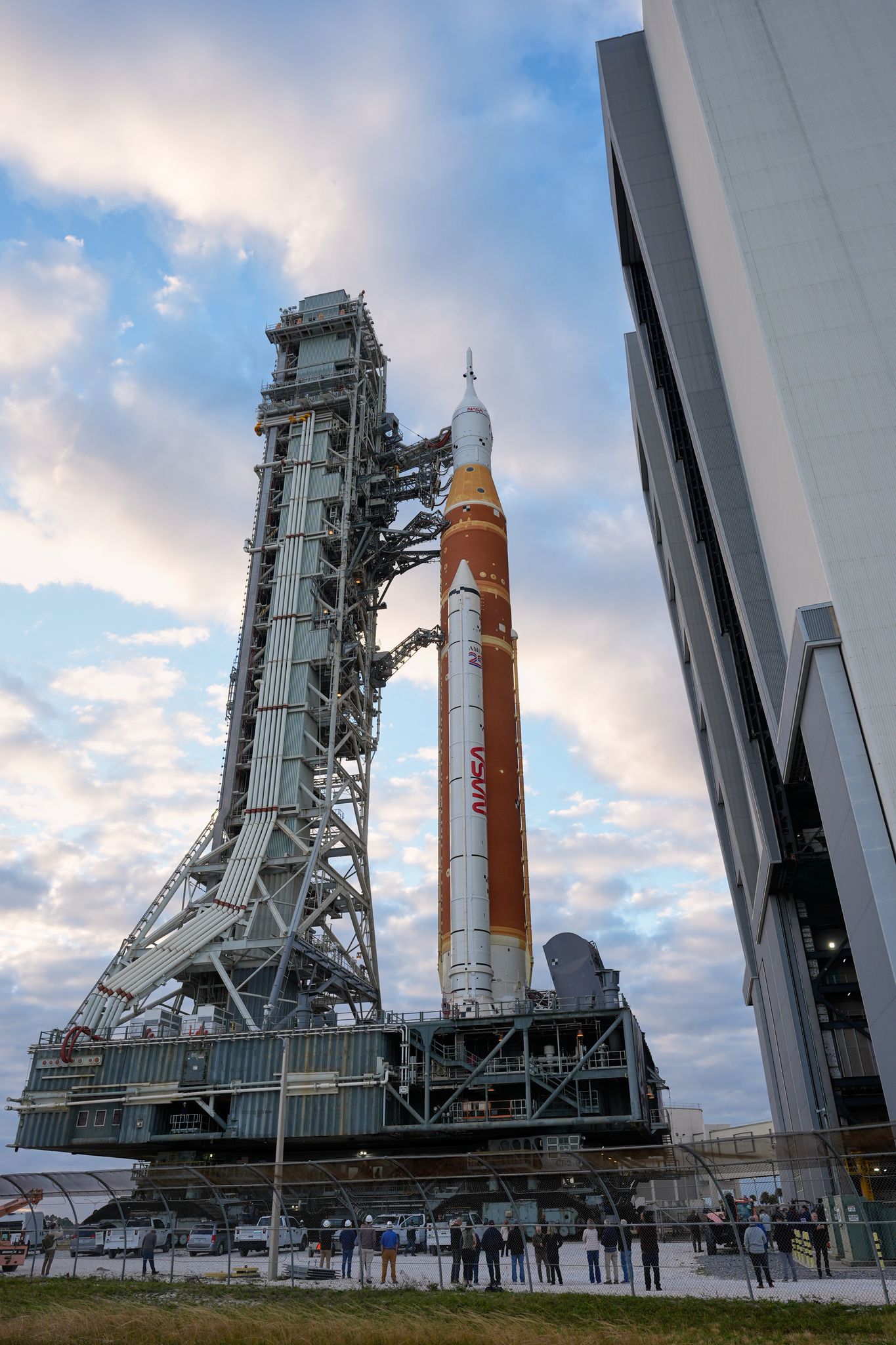 NASA's new moon rocket heads to the pad ahead of astronaut launch as ...
