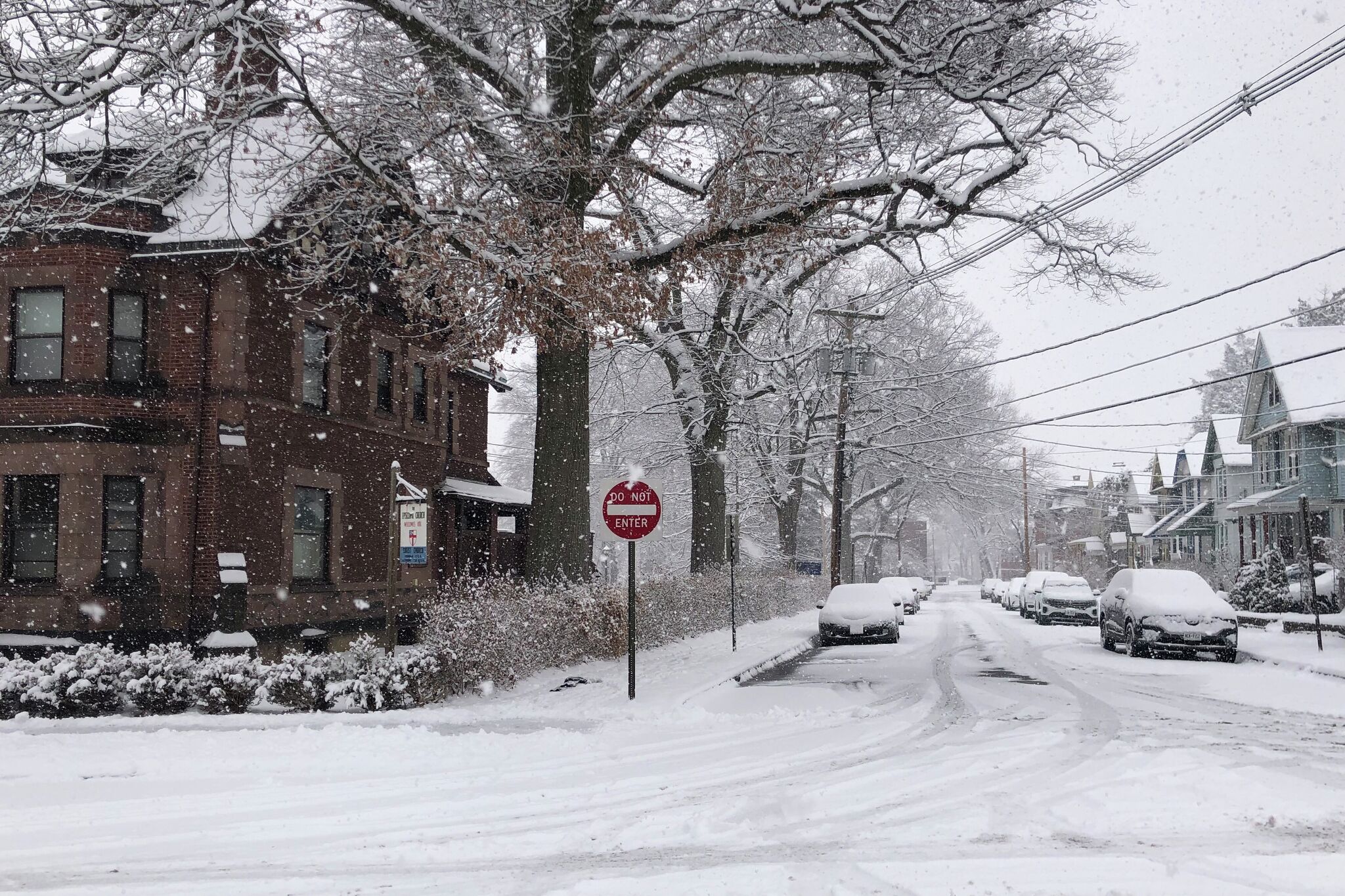 Light snowfall in Albany leaves some roads slick on Saturday