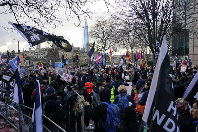 Protestan contra planeada "megaembajada" de China en Reino Unido ante ...