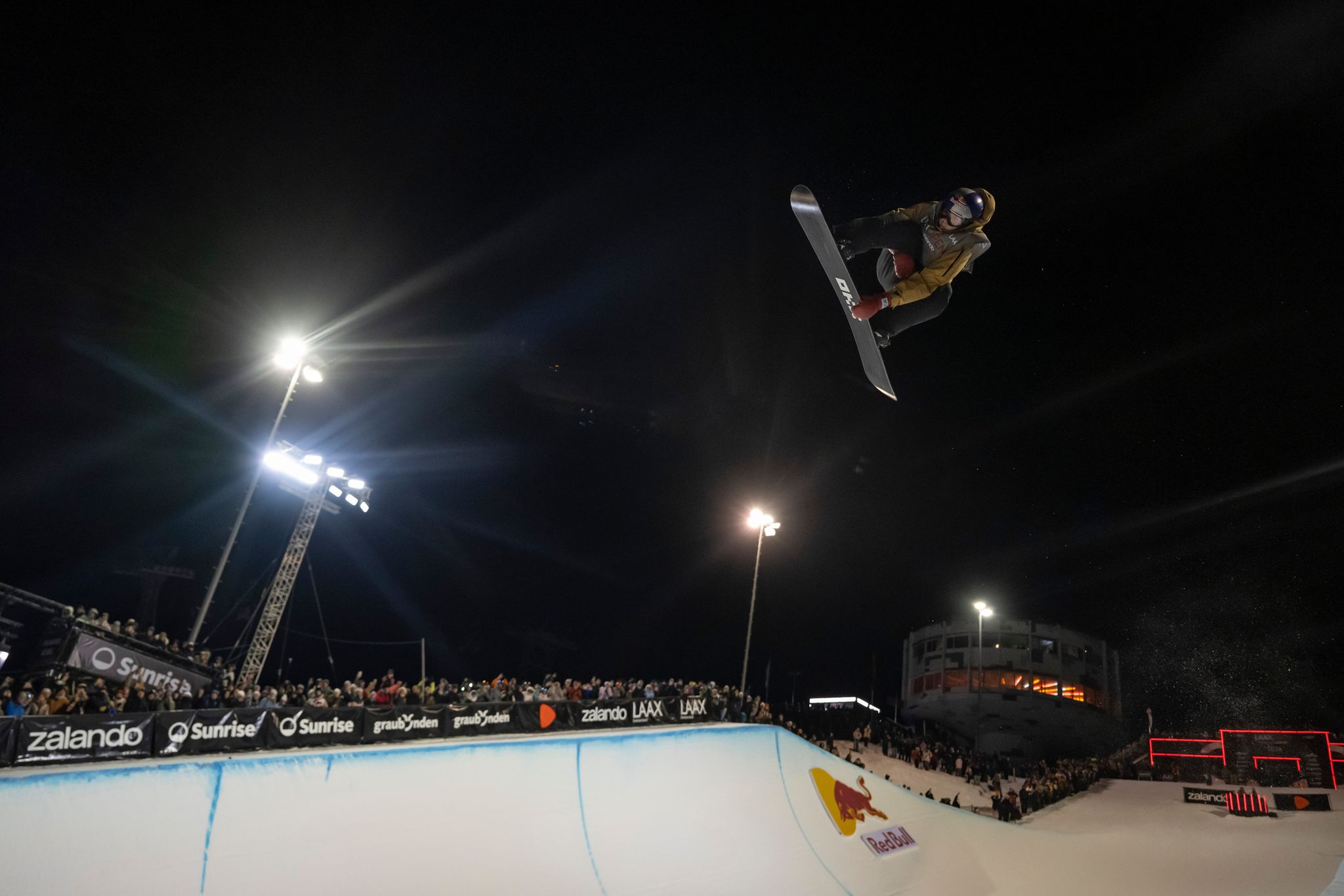 James retains his Laax halfpipe title with eye on gold at Winter Olympics