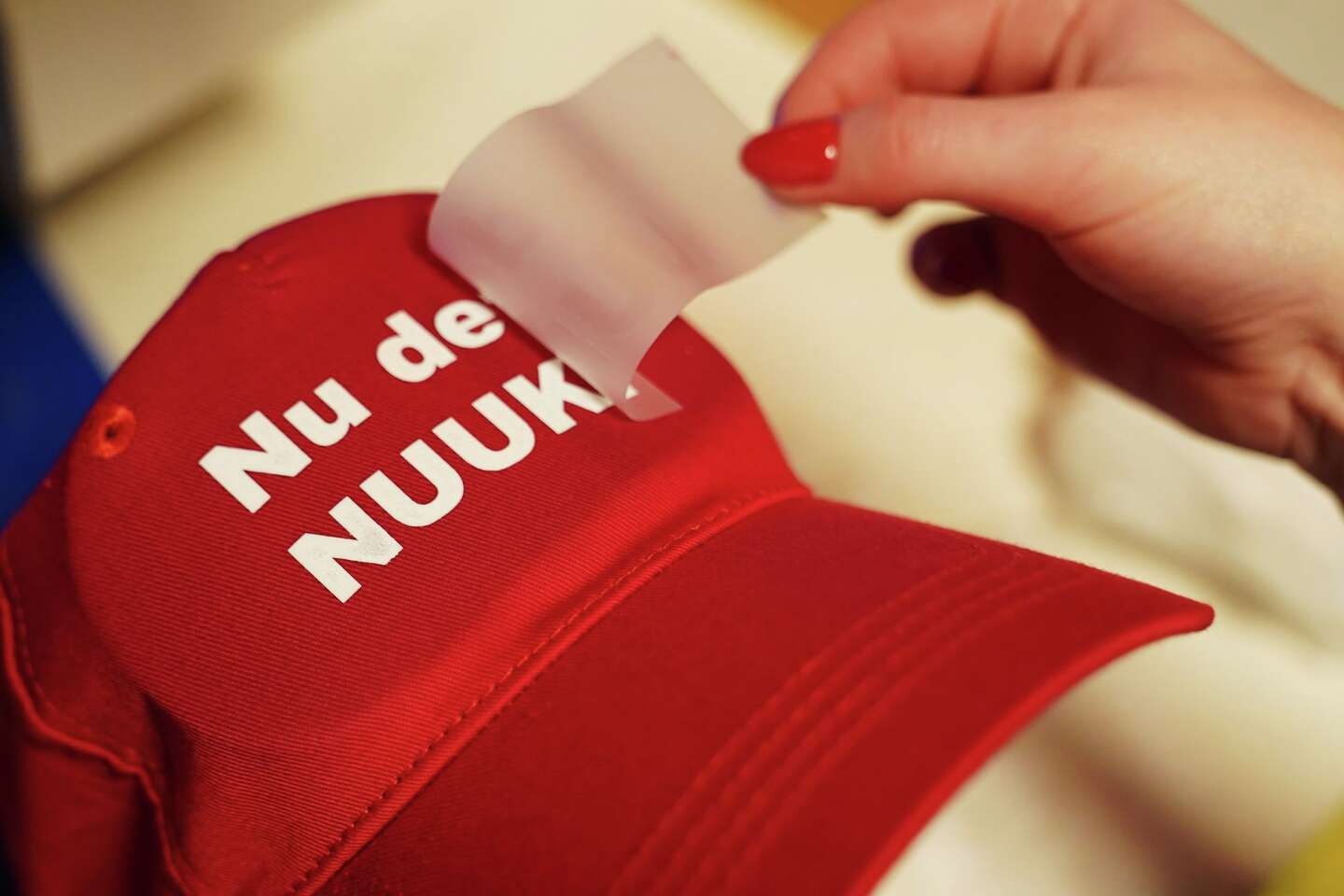 Greenland protesters mock MAGA slogan with 'Make America Go Away' hats