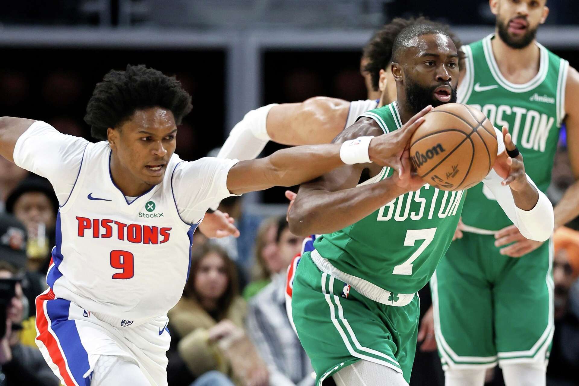 Harris scores 25, Brown misses potential game-winner and Pistons hold ...