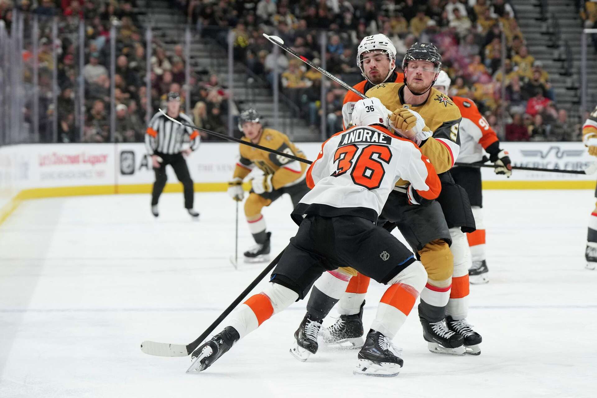 Konecny scores twice as Flyers end 6-game skid with 2-1 victory at Vegas