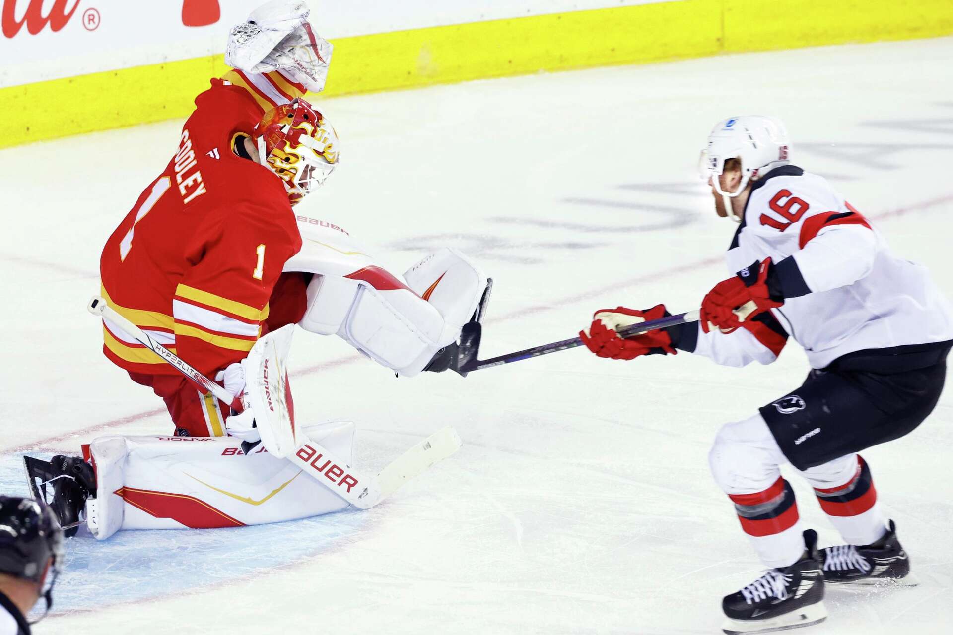 Simon Nemec scores in OT to lift the Devils past the Flames, 2-1