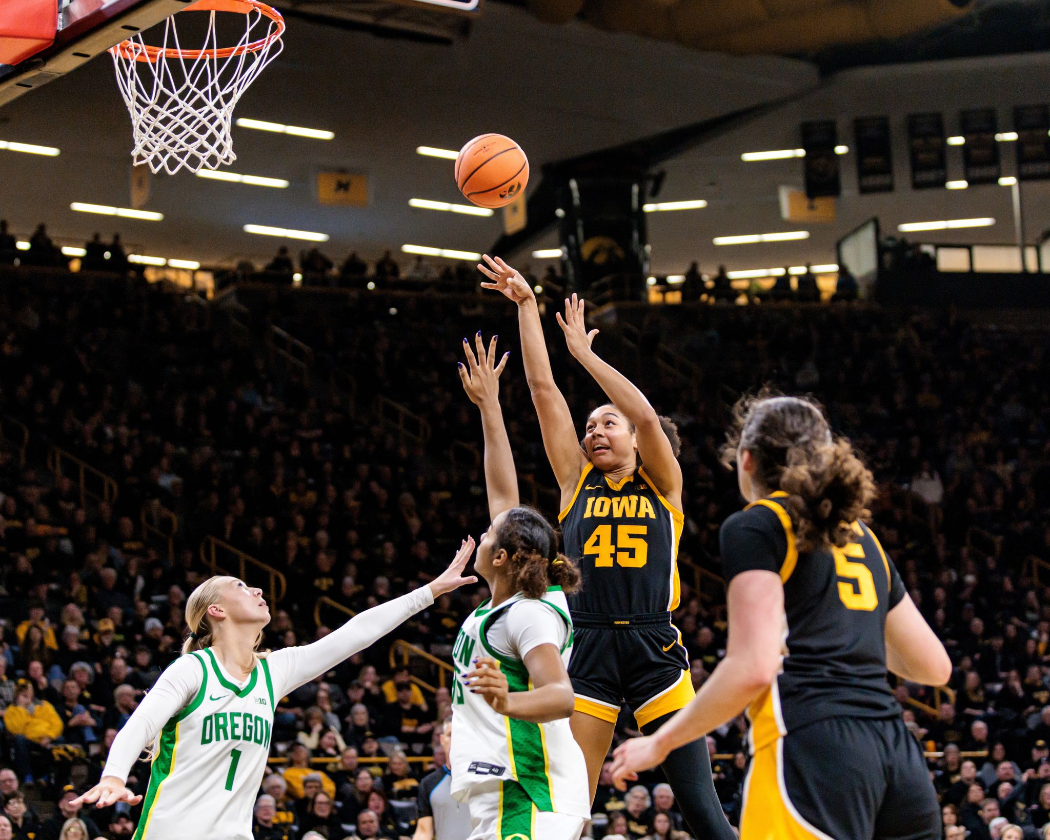 AP women's basketball player of the week is No. 10 Iowa's Hannah Stuelke
