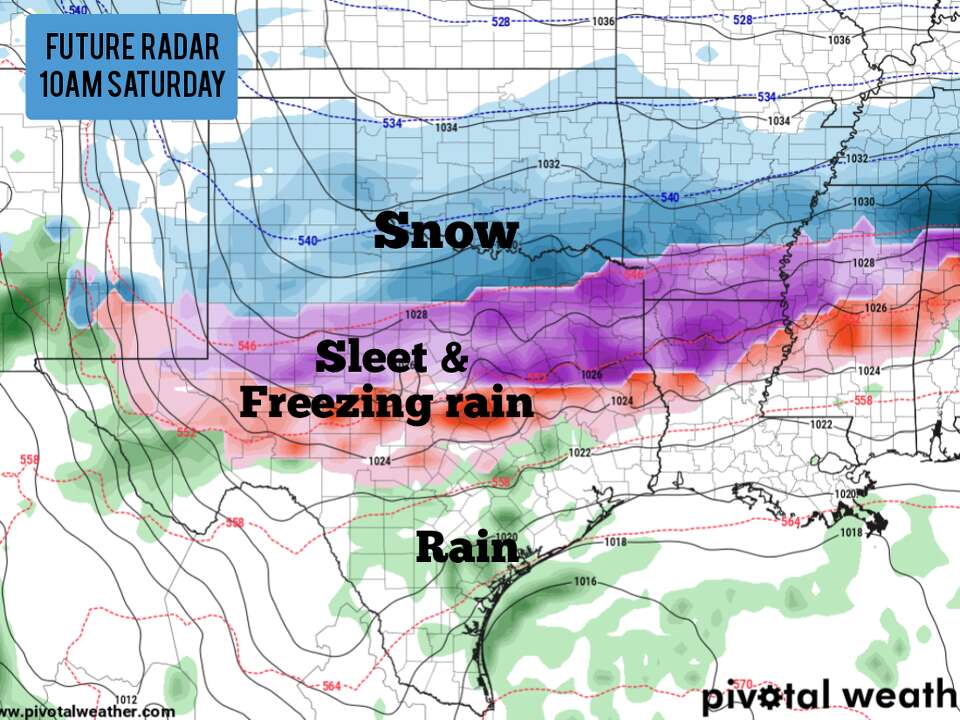 Arctic cold front will bring ice and snow to Texas. Here’s when.
