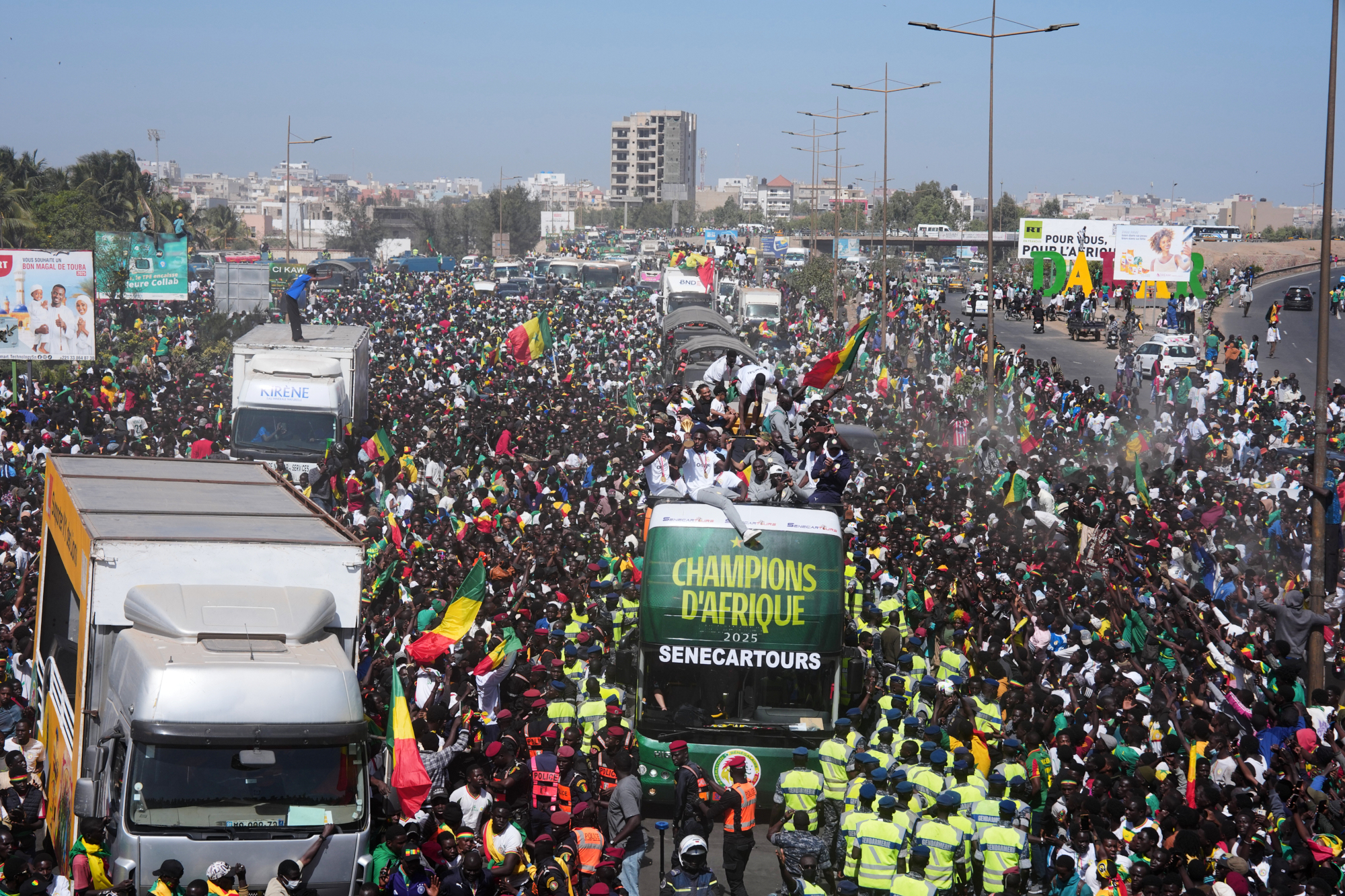 Senegal's triumphant return: Fans flood Dakar streets for Africa Cup of ...