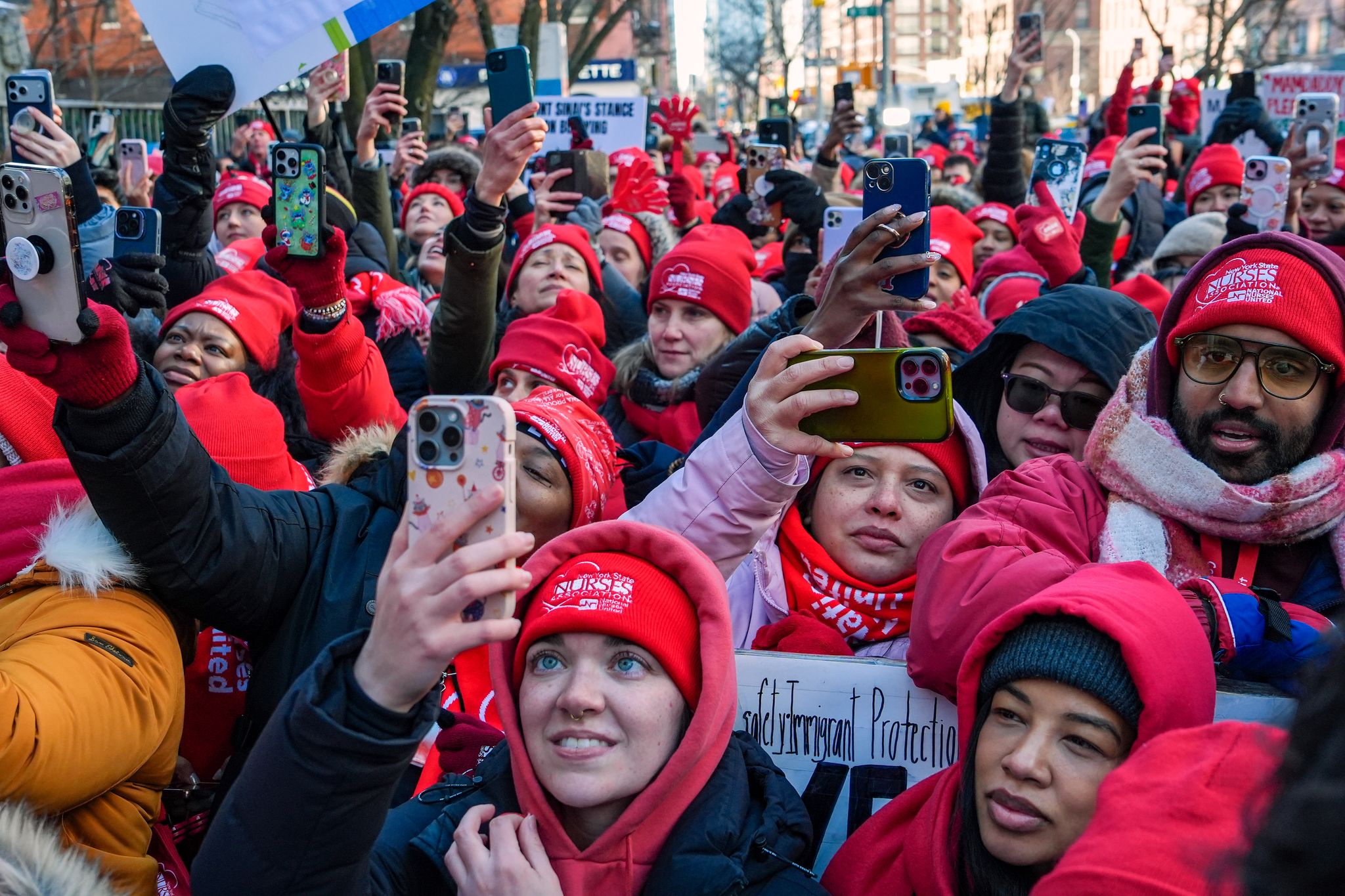 NYC Mayor Zohran Mamdani and US Sen. Bernie Sanders rally with nurses ...