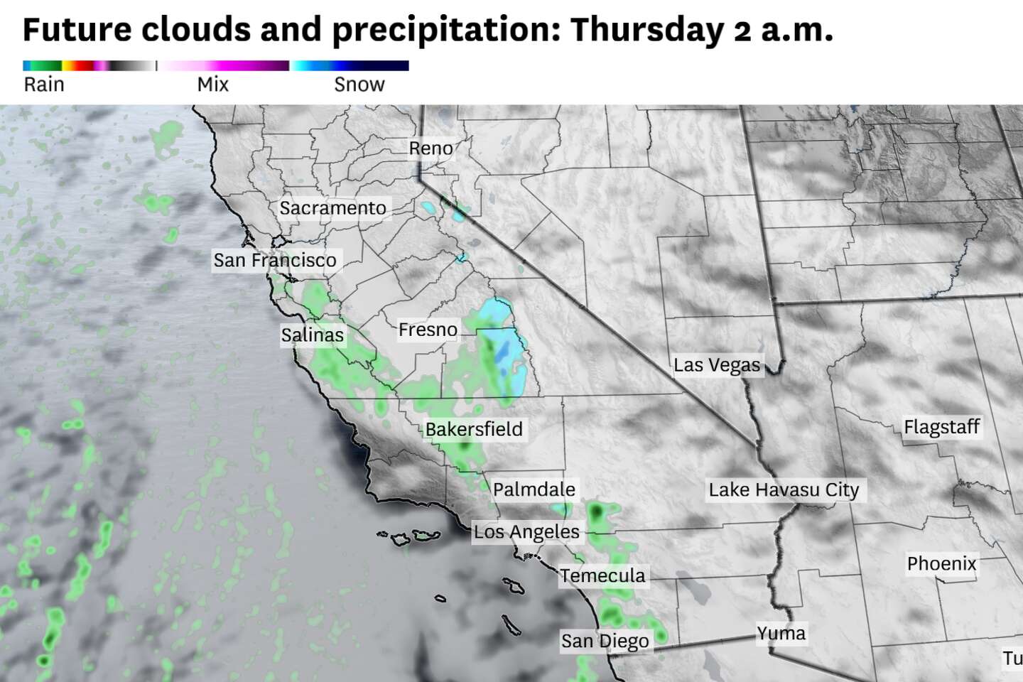 California weather: Rain for some, clouds and cooldown for most