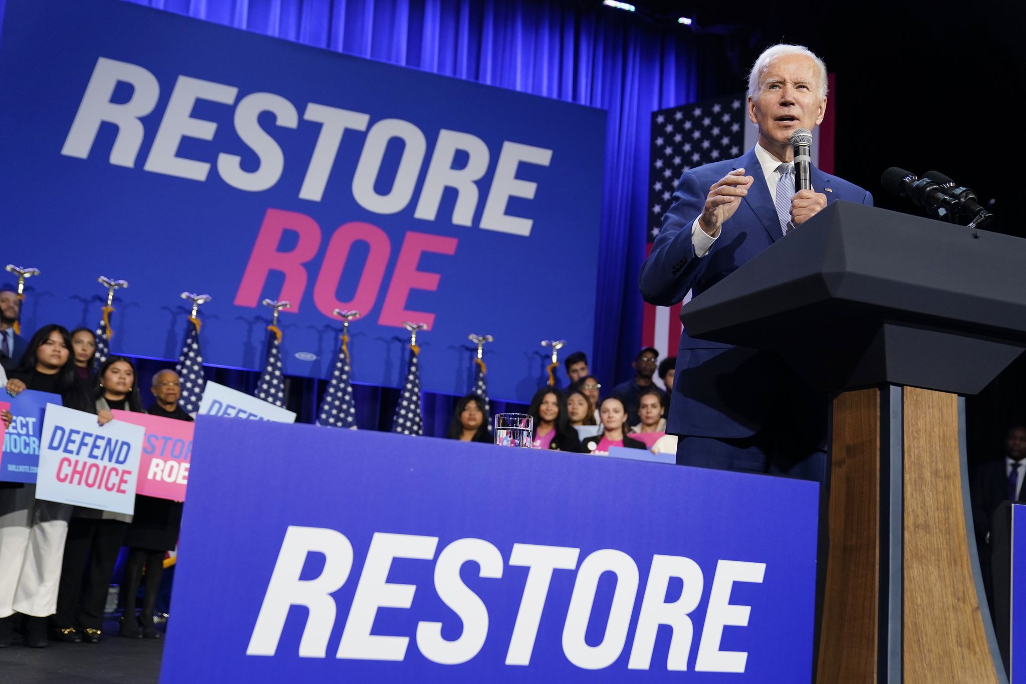 Biden vows abortion legislation to restore protections under Roe as top ...