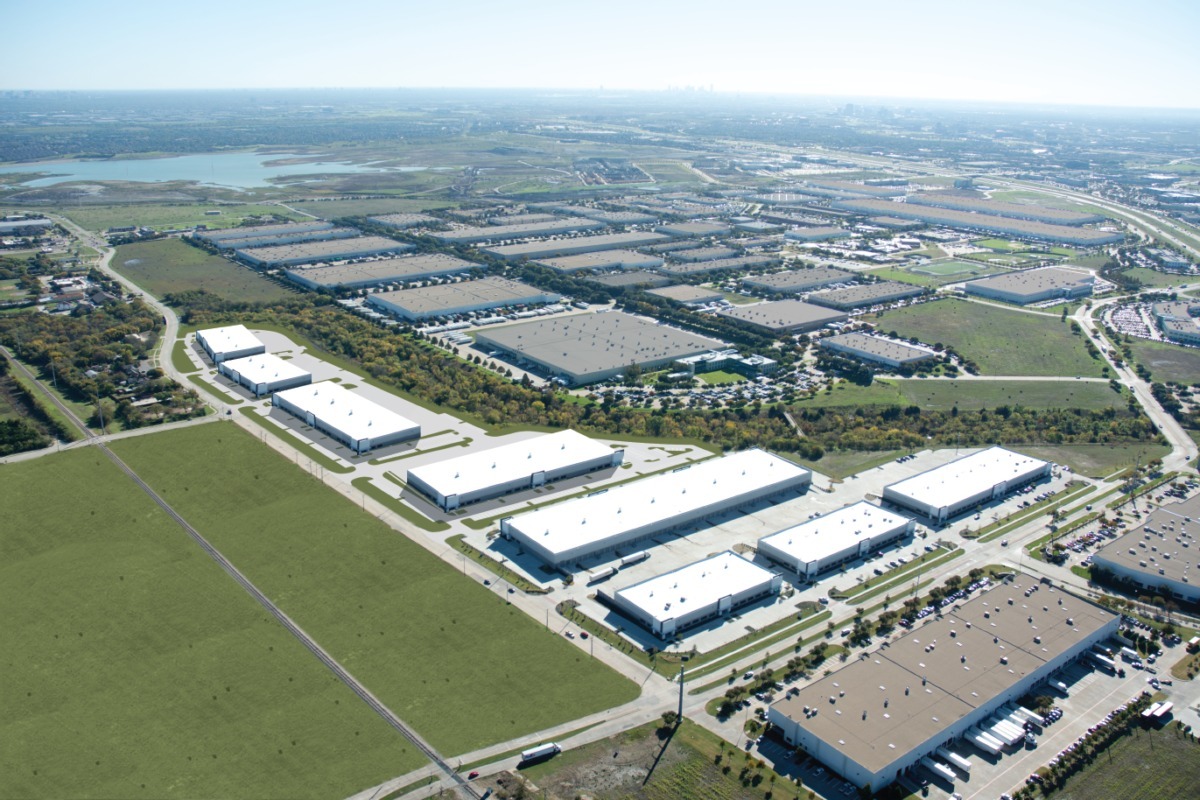 Three buildings on the way in Coppell business park