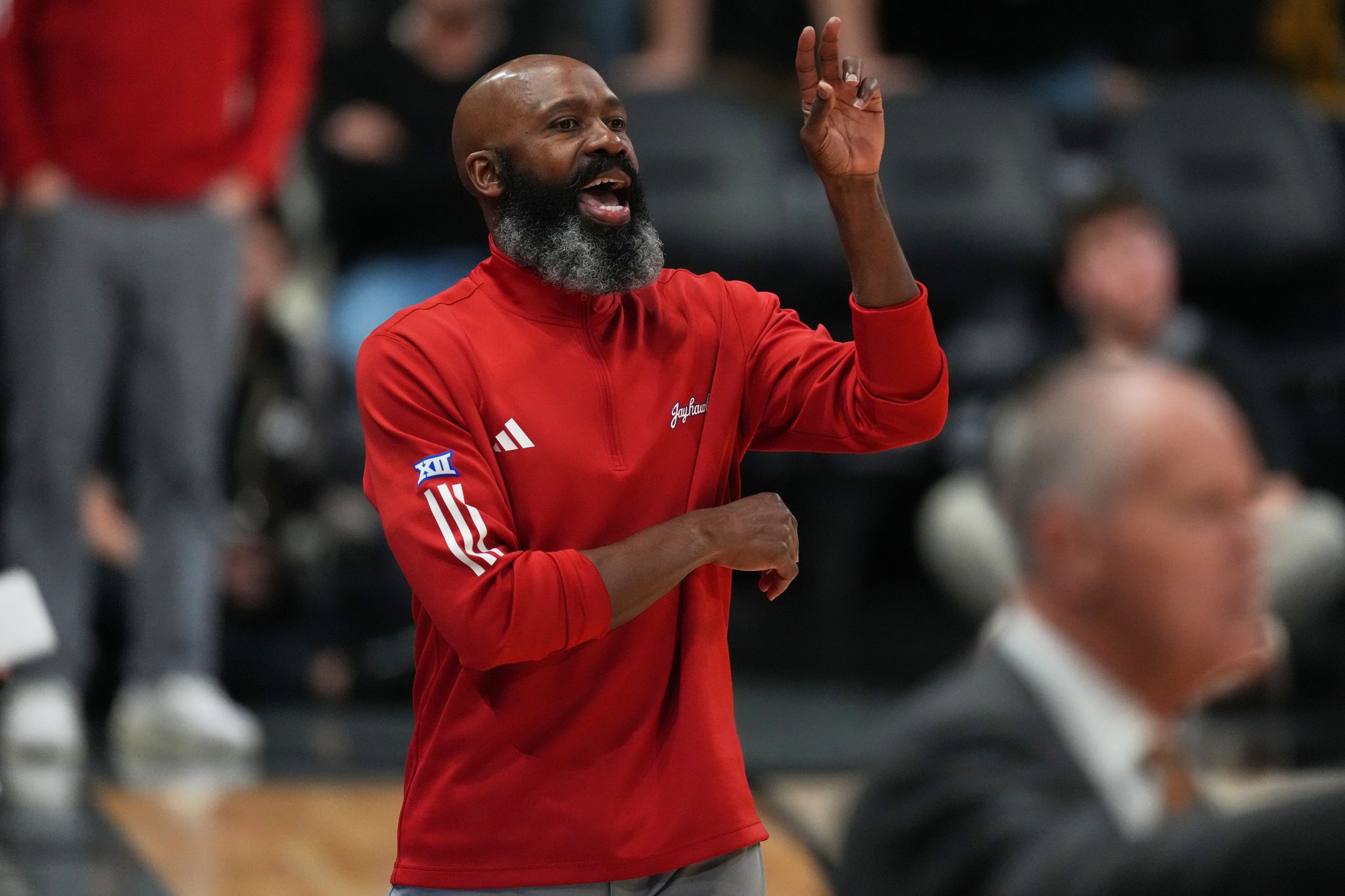 Acting coach Jacque Vaughn steps in for Bill Self, leads No. 19 Kansas ...