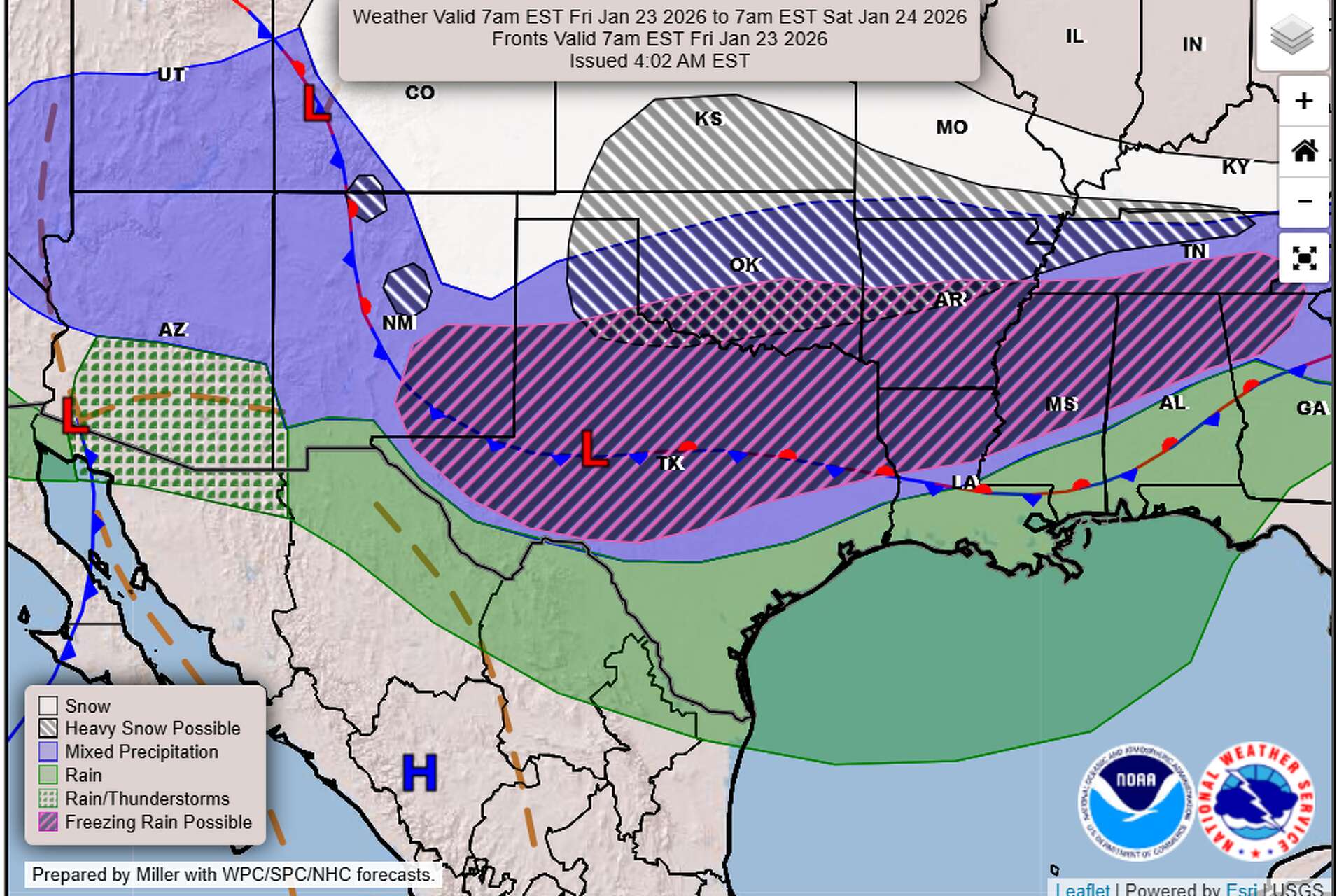 Texas under Extreme Cold Watch as arctic cold brings snow, ice