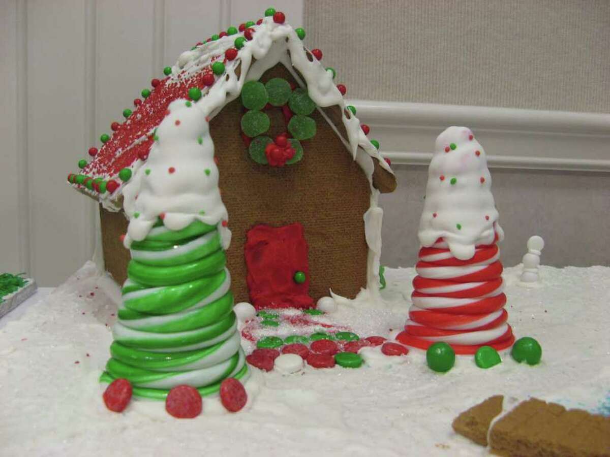 Gingerbread houses at the McFaddin-Ward House Visitor Center
