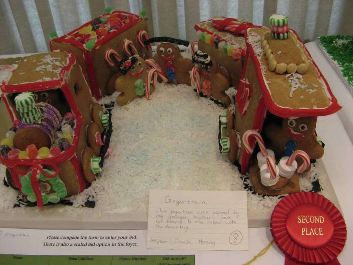 Gingerbread houses at the McFaddin-Ward House Visitor Center