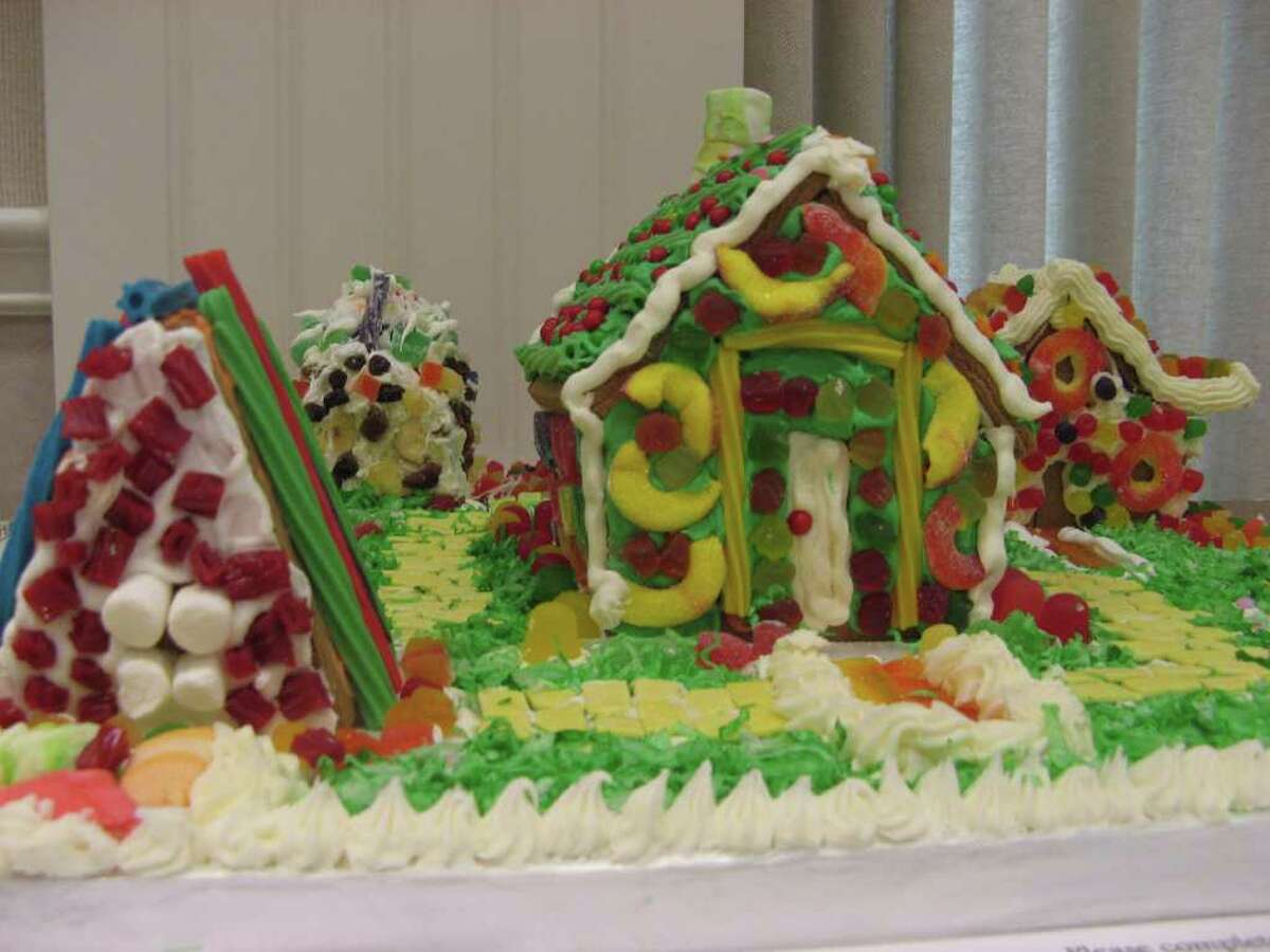 Gingerbread houses at the McFaddin-Ward House Visitor Center