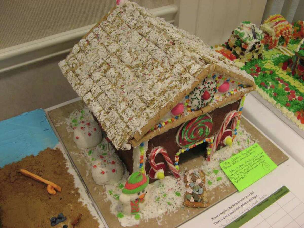Gingerbread houses at the McFaddin-Ward House Visitor Center