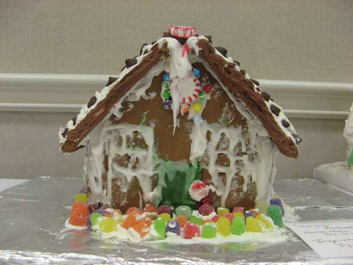 Gingerbread houses at the McFaddin-Ward House Visitor Center