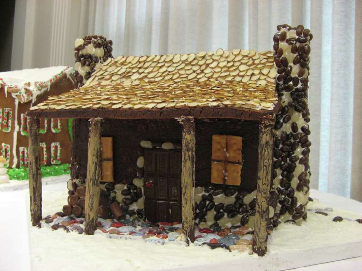 Gingerbread houses at the McFaddin-Ward House Visitor Center