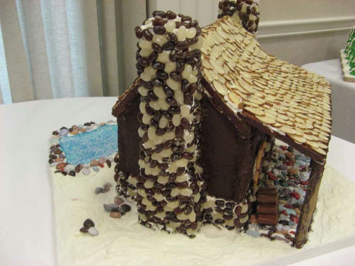 Gingerbread houses at the McFaddin-Ward House Visitor Center