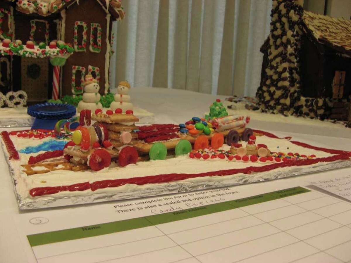 Gingerbread houses at the McFaddin-Ward House Visitor Center