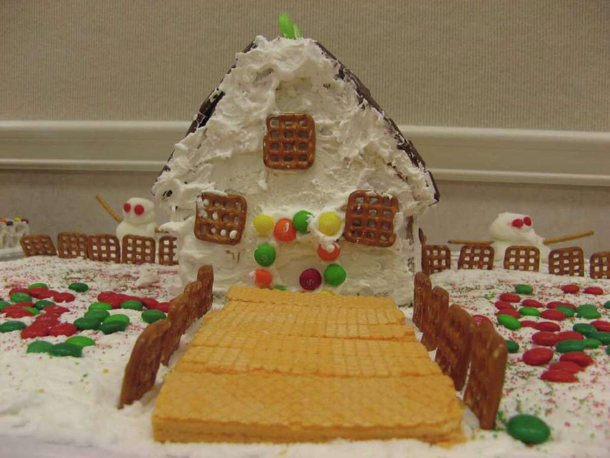 Gingerbread houses at the McFaddin-Ward House Visitor Center