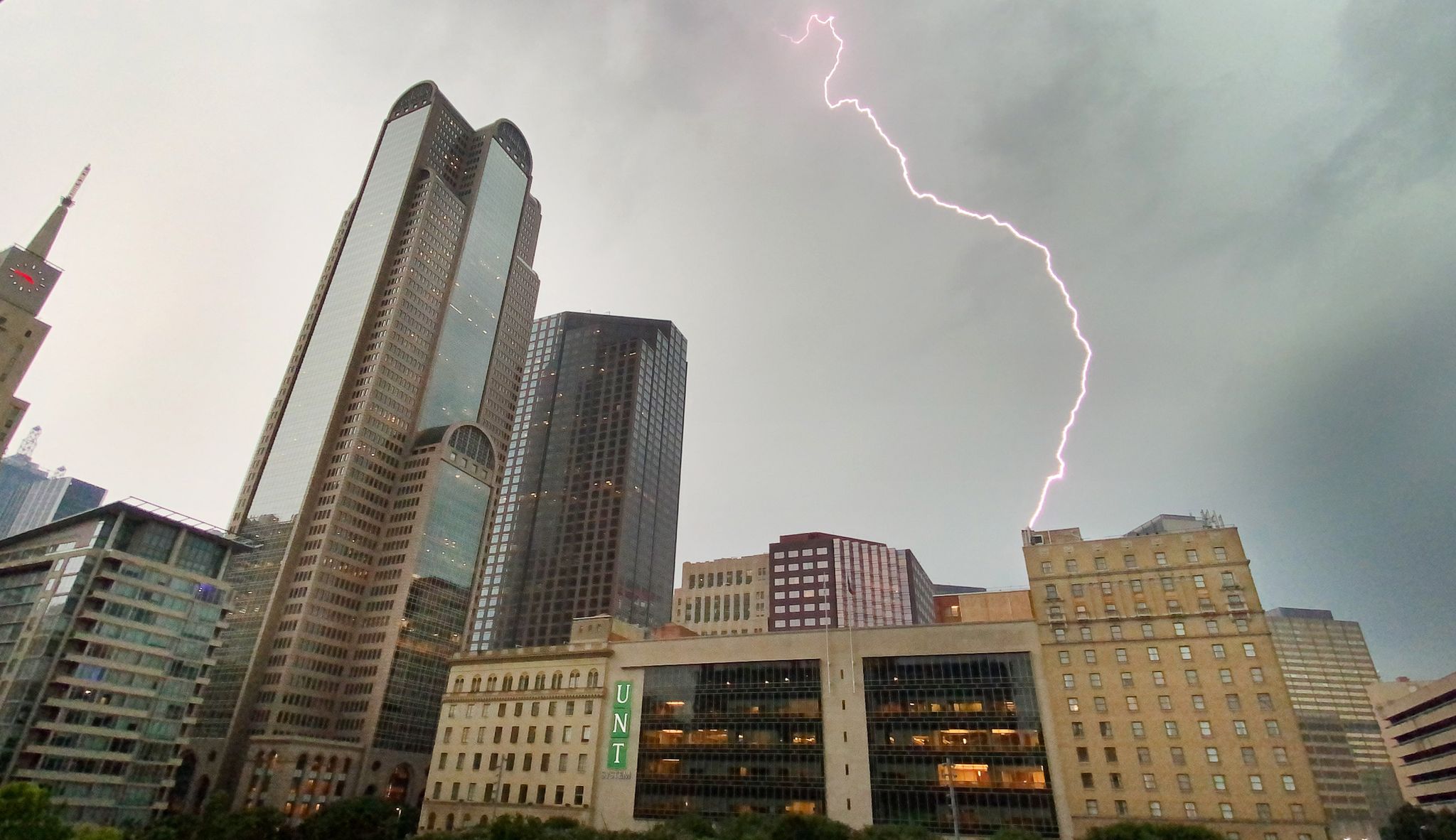 What do severe thunderstorm risk levels mean in North Texas?