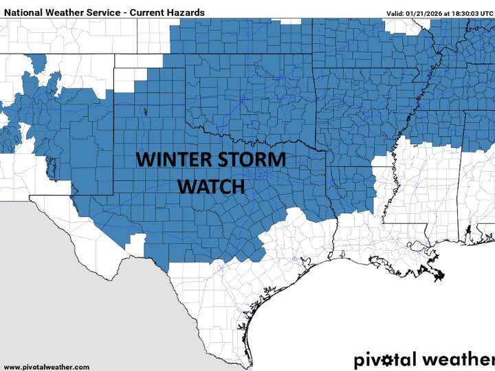 Texas under Extreme Cold Watch as arctic cold brings snow, ice