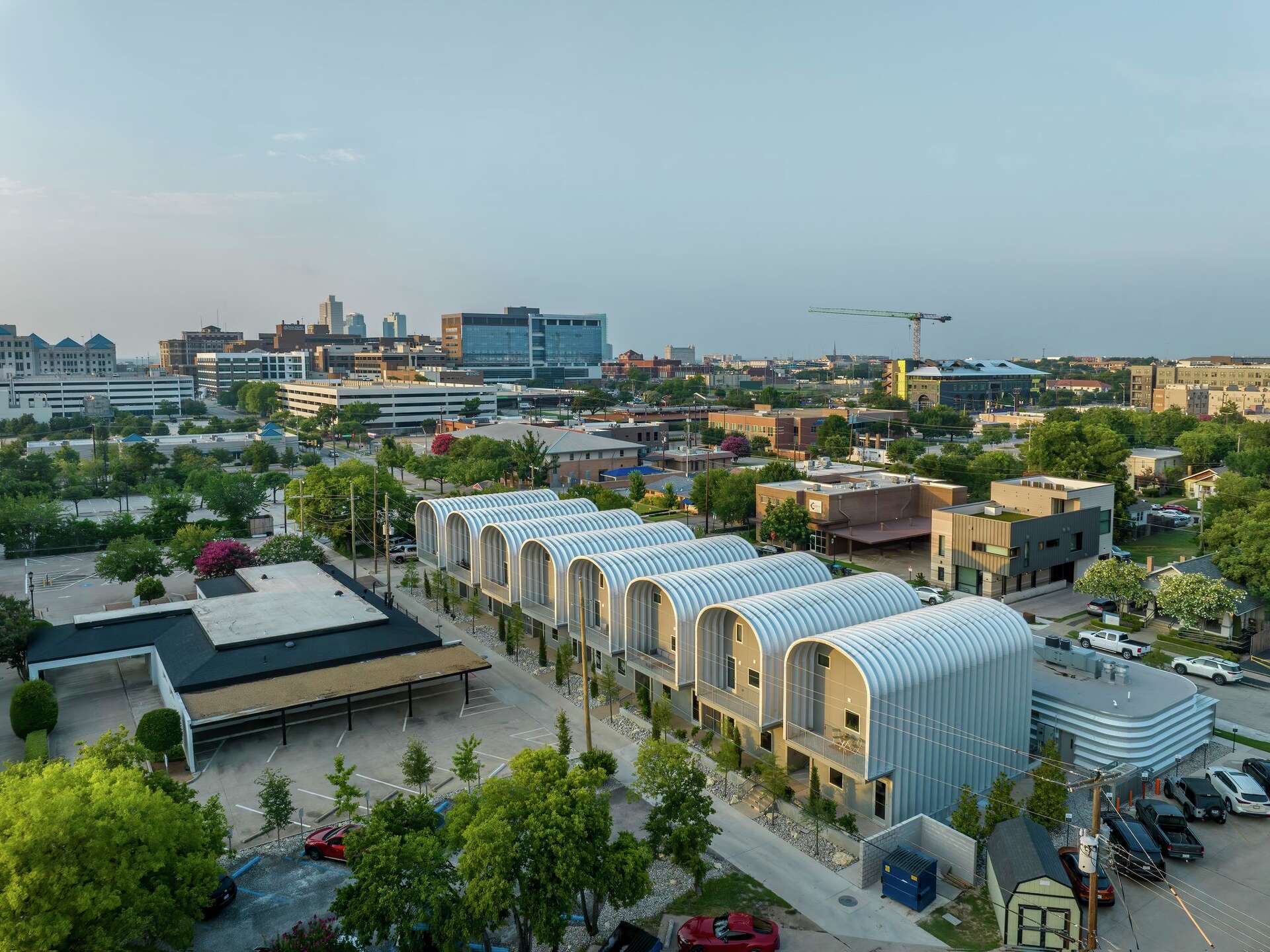Stunning new Fort Worth development elevates the Quonset hut
