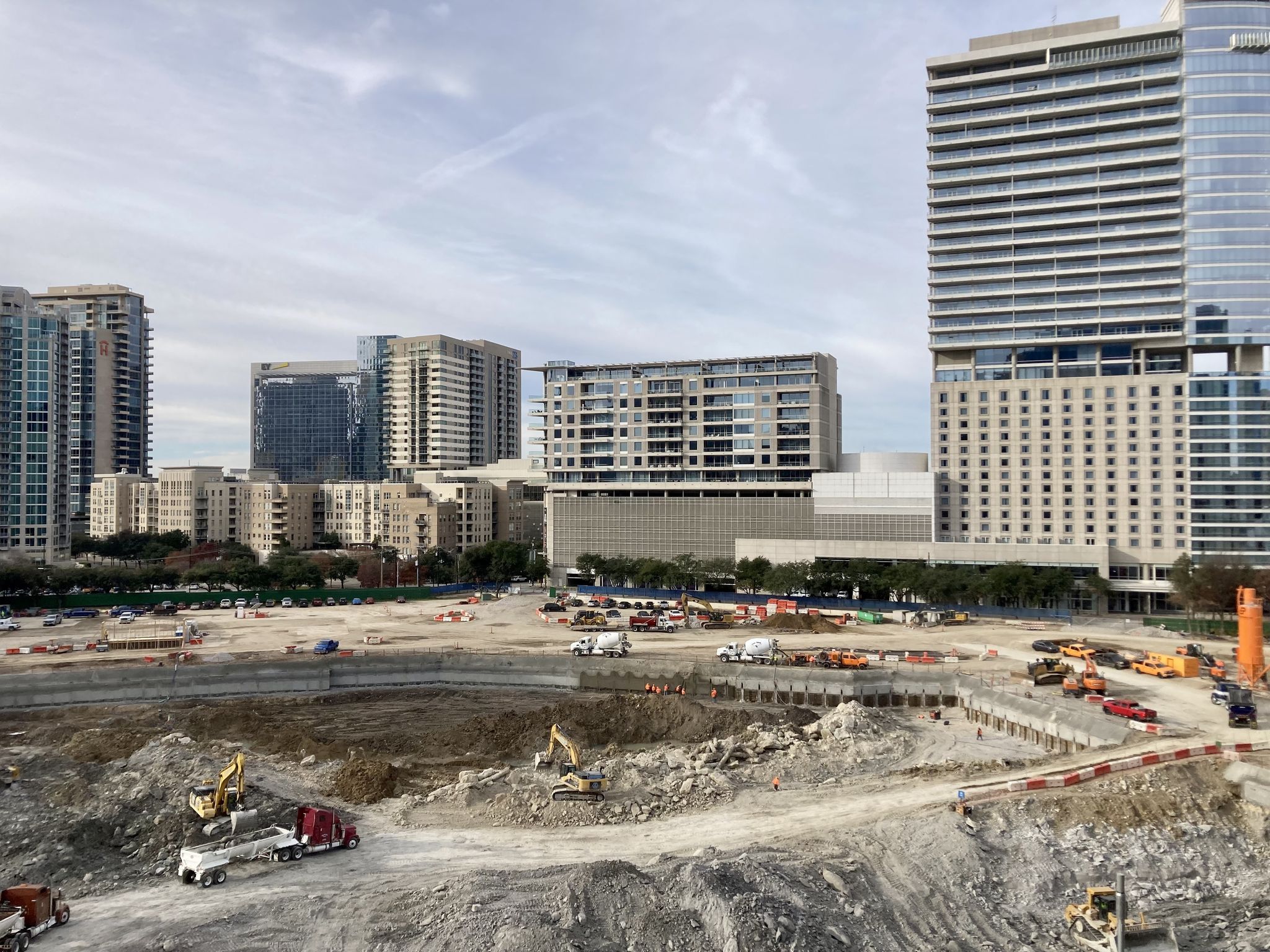 Developers will be digging until next summer just north of downtown Dallas