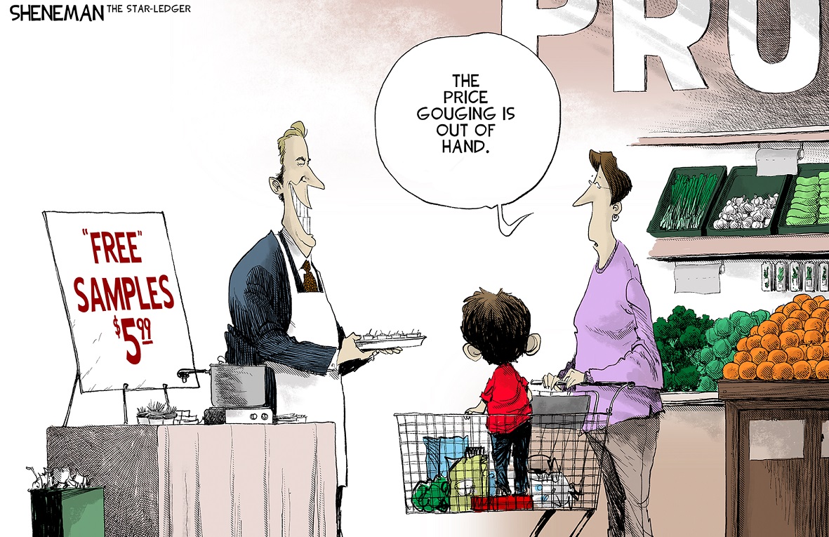 Editorial cartoon: Price gouging