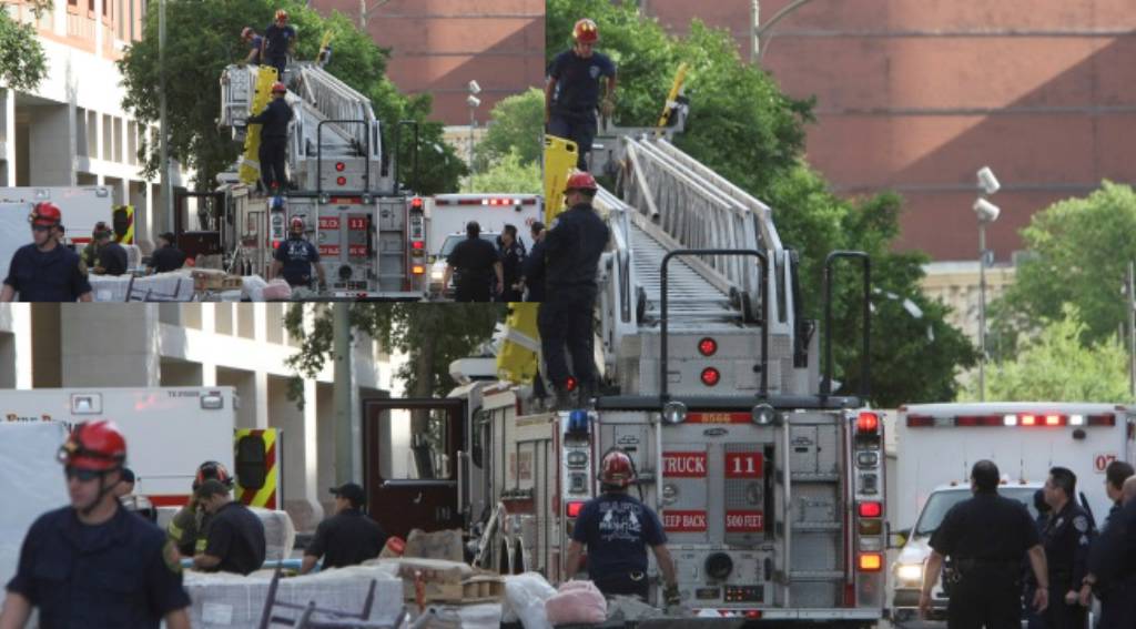 4 injured in collapse at Justice Center