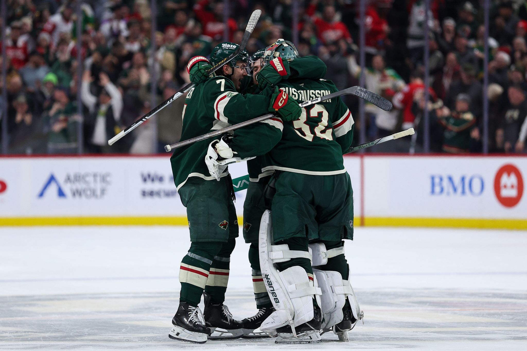 Kaprizov scores second goal of game in OT to lift Wild past Red Wings, 4-3