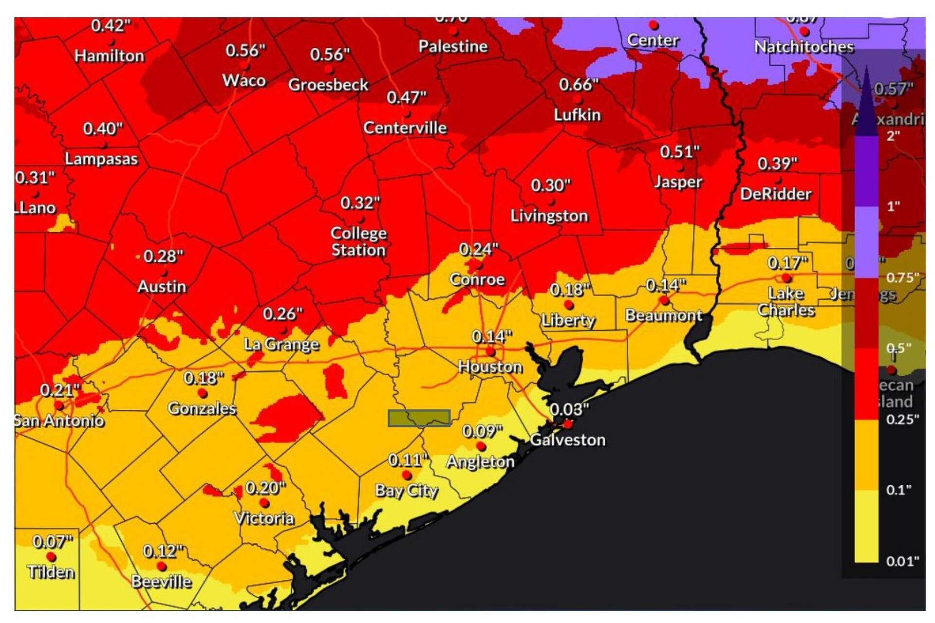 Ice storm warning, extreme cold warning for much of Southeast Texas