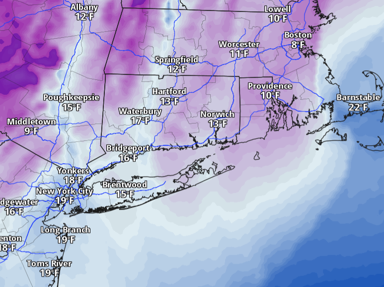 Chilly weather to stay in CT for several days after weekend snowstorm