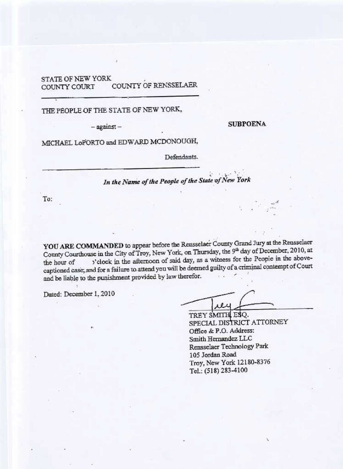 Two named in ballot case subpoenas