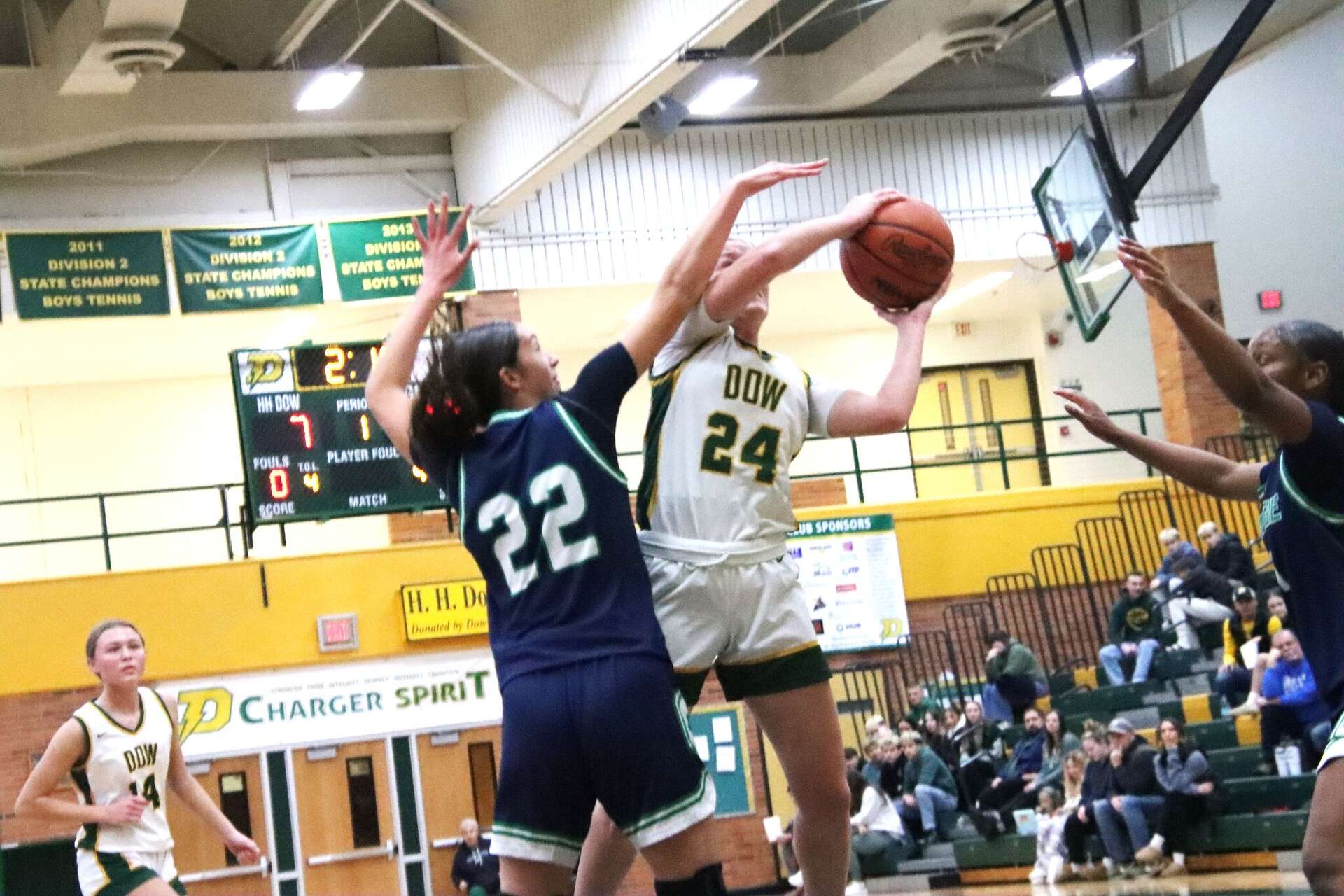 Dow girls battle but come up short vs. Heritage