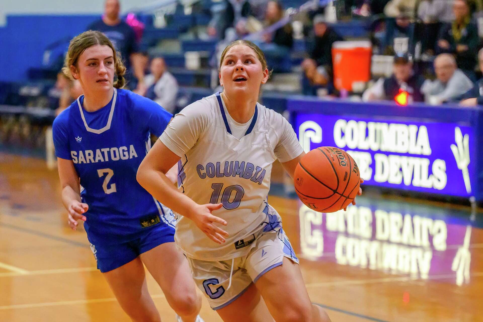 Rainville, Columbia girls beat Saratoga in Section 2 basketball