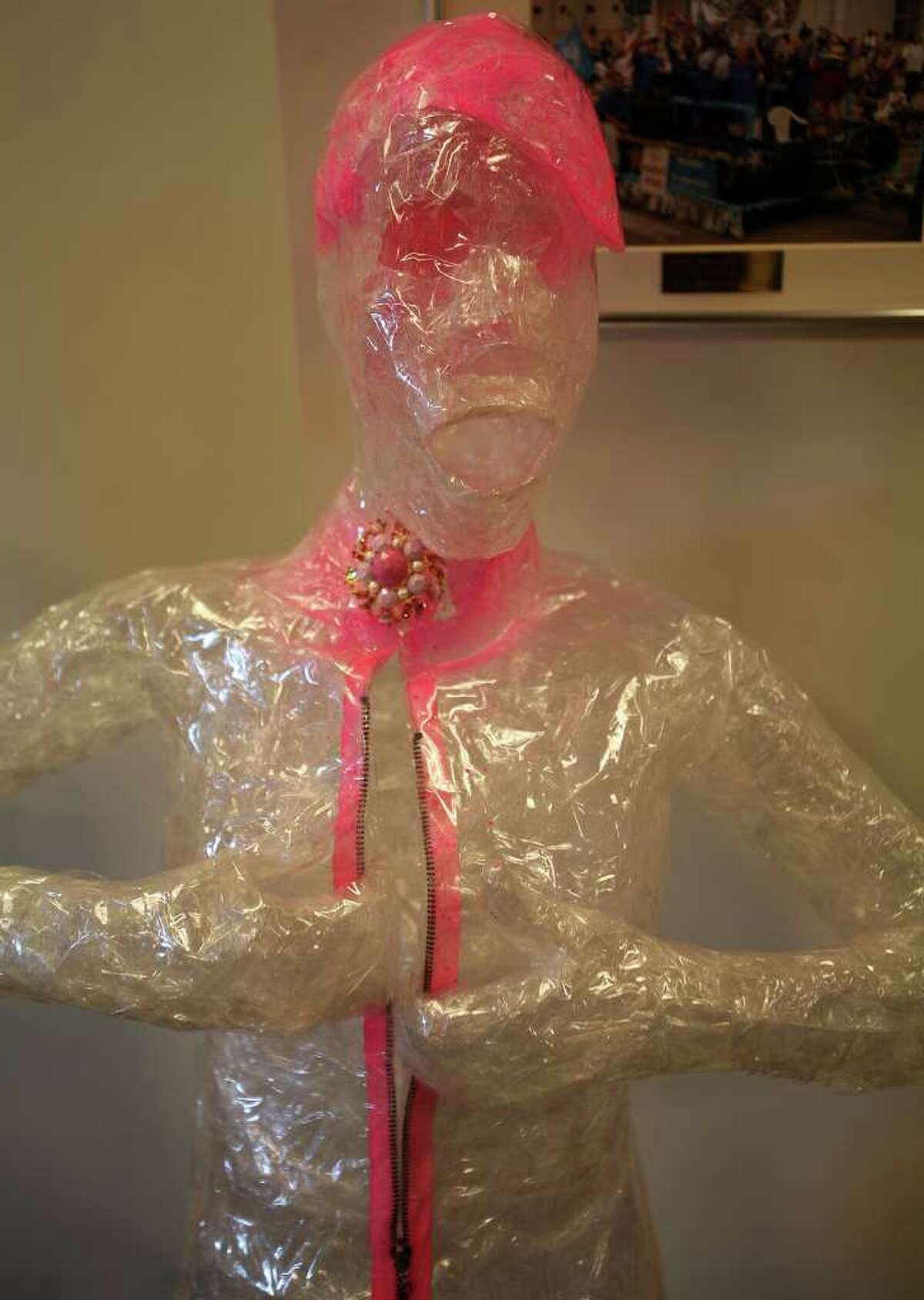 Stuck on art: Housatonic students make sculptures from tape