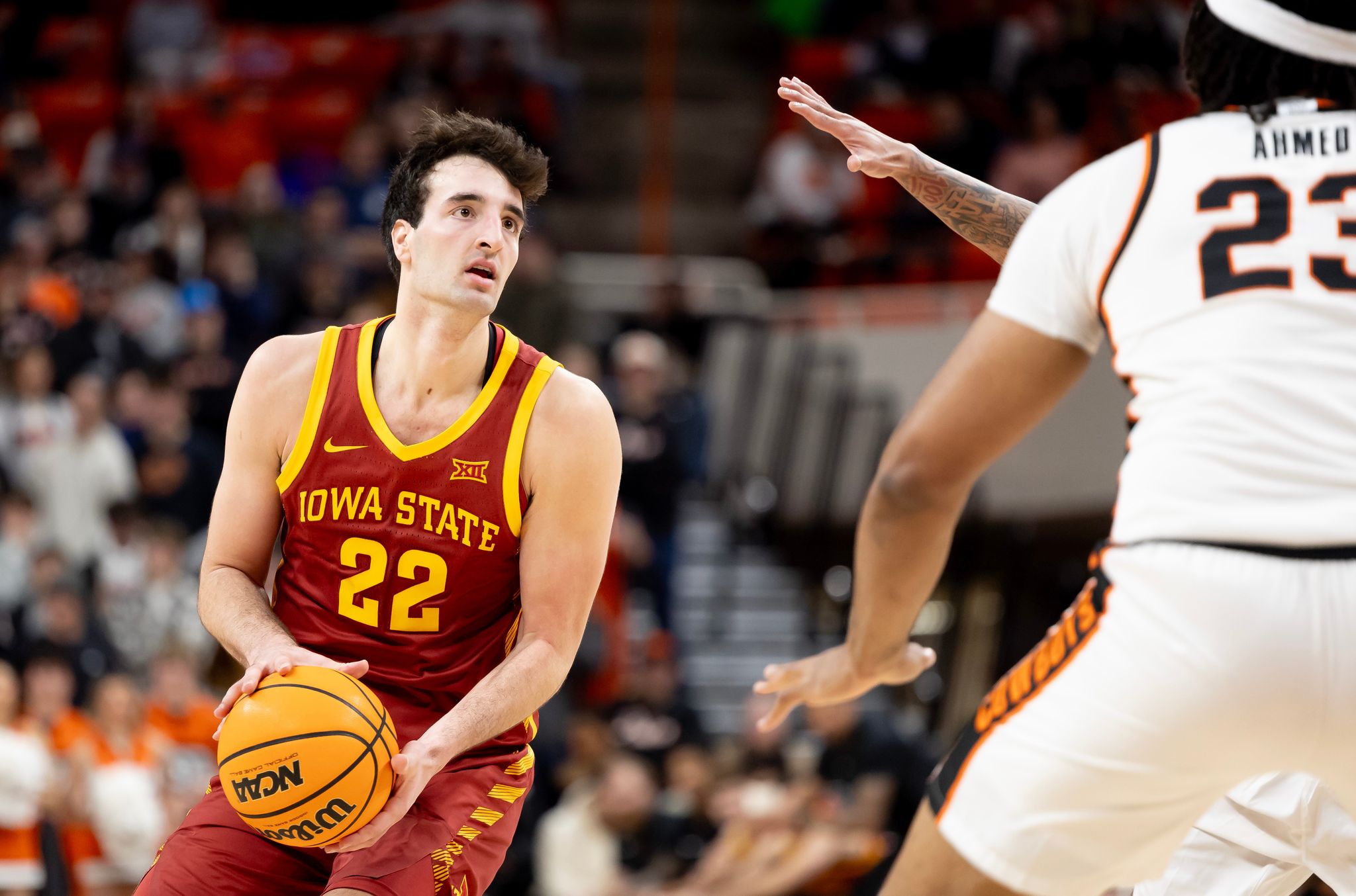 Momcilovic's 29 points lead No. 9 Iowa State past Oklahoma State 84-71