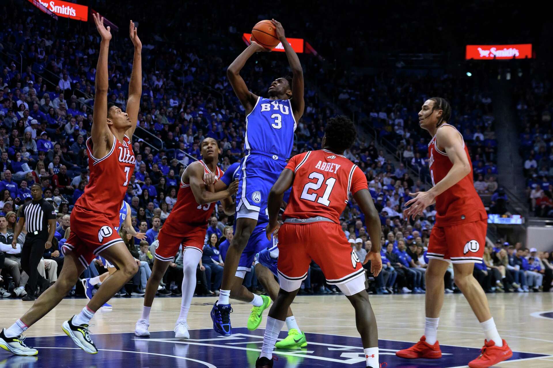 AJ Dybantsa scores 43 points to set a BYU freshman record as No. 13 ...