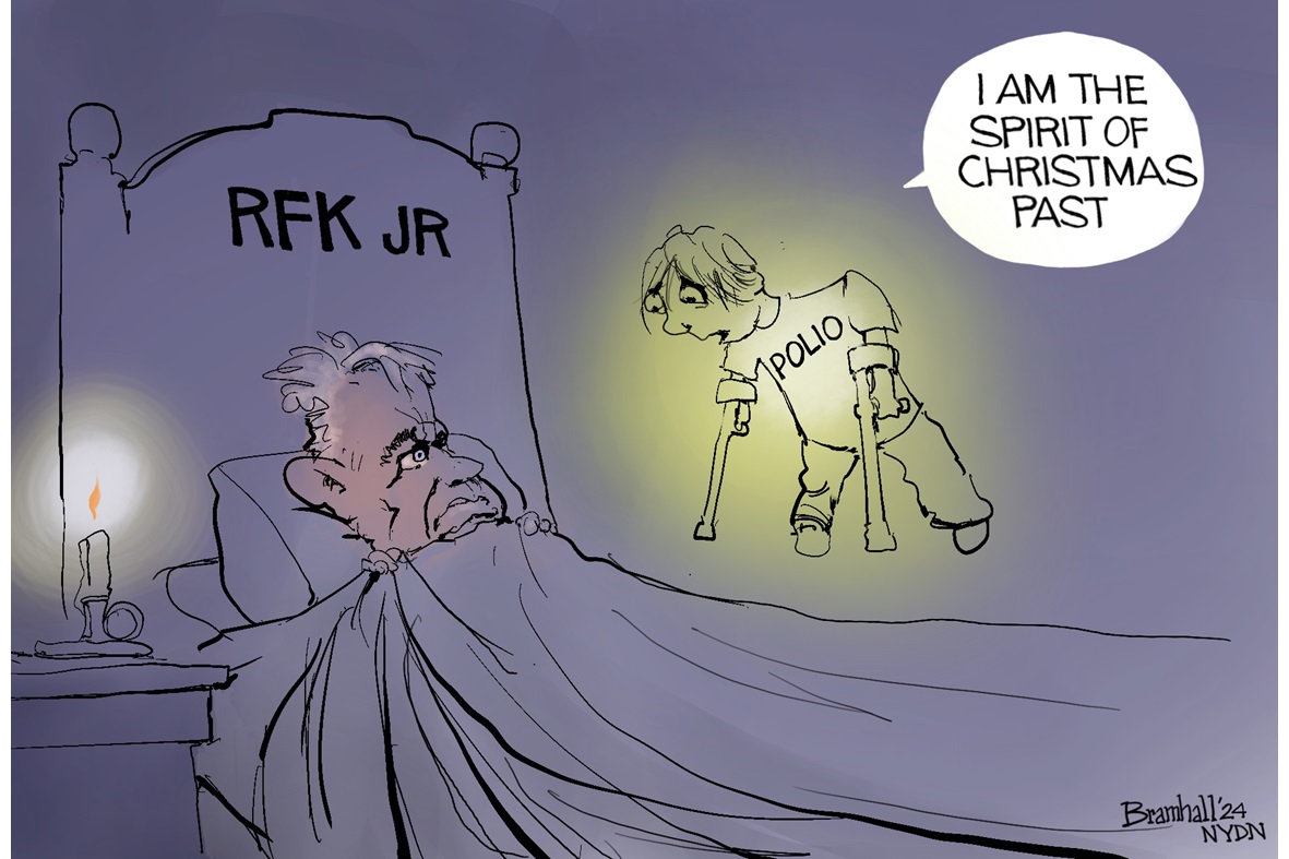 Editorial cartoon: RFK Jr. and the ghost of polio past