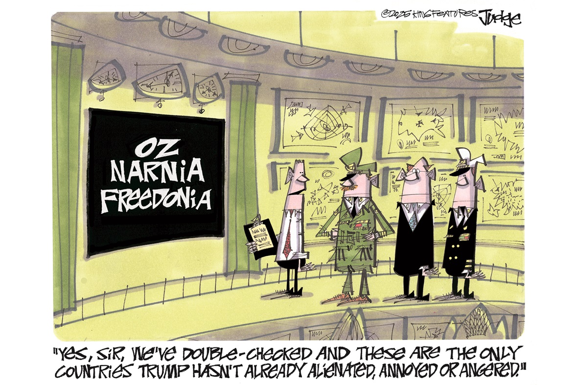 Editorial cartoon: Trump's foreign policy