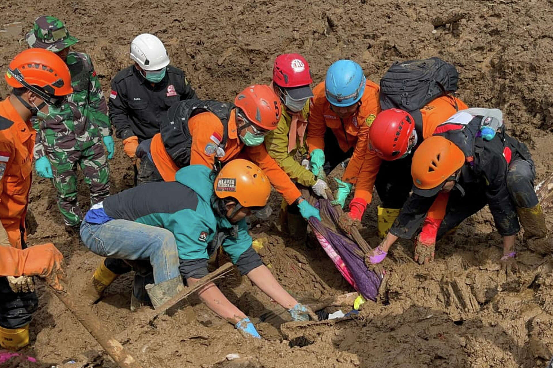 Indonesian marines among 80 missing in deadly West Java landslide