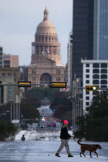 Austin ice storm: Skiing, sledding and winter fun across the city