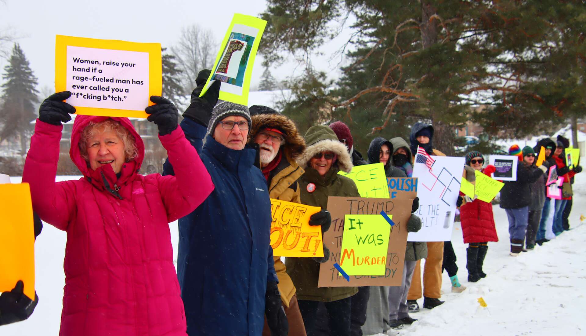 Midland residents protest killing of Alex Pretti in Minnesota