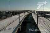 Major Texas highways coated in sleet, ice in Austin