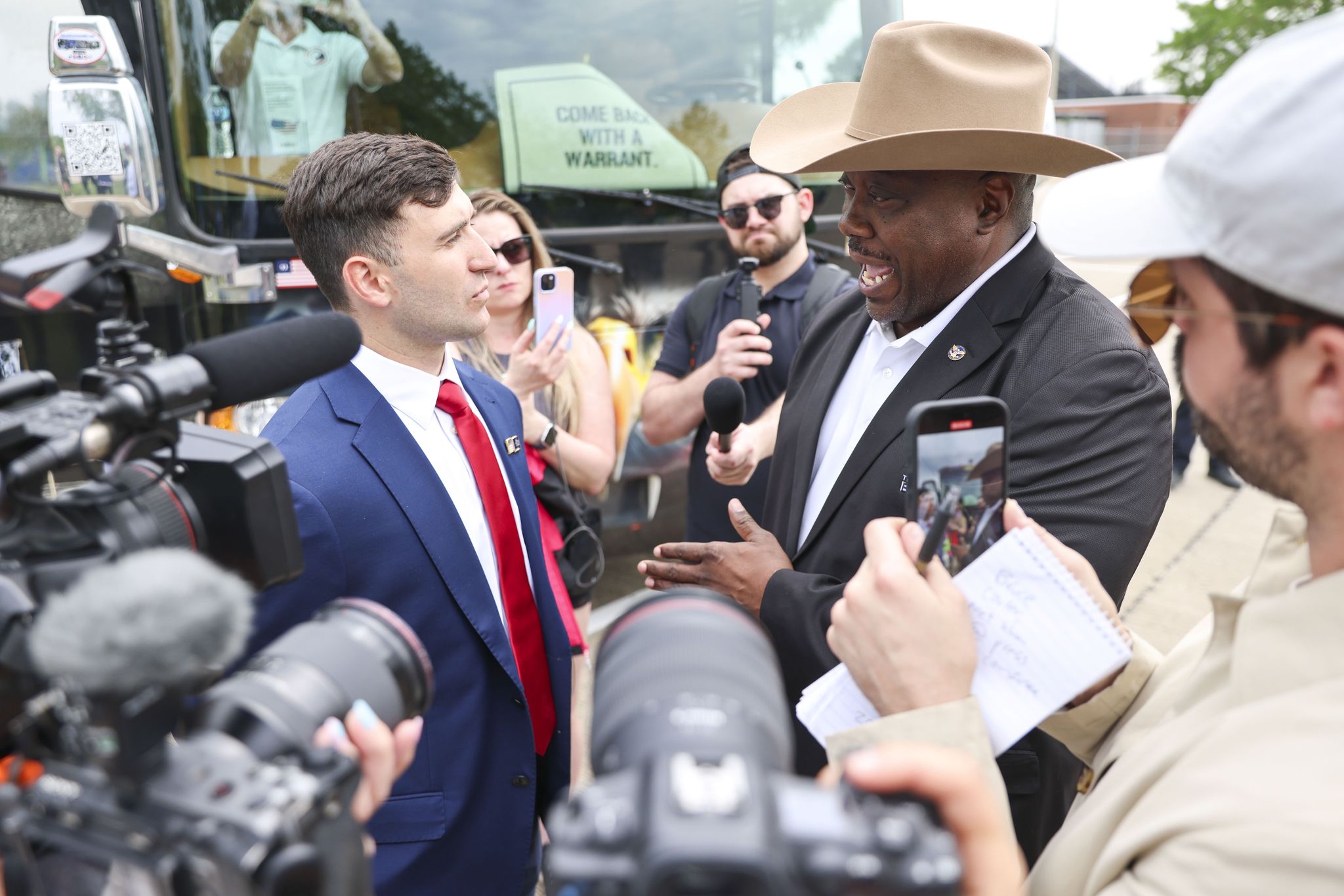 Frisco Protect White Americans protest draws small crowd, 2 arrests