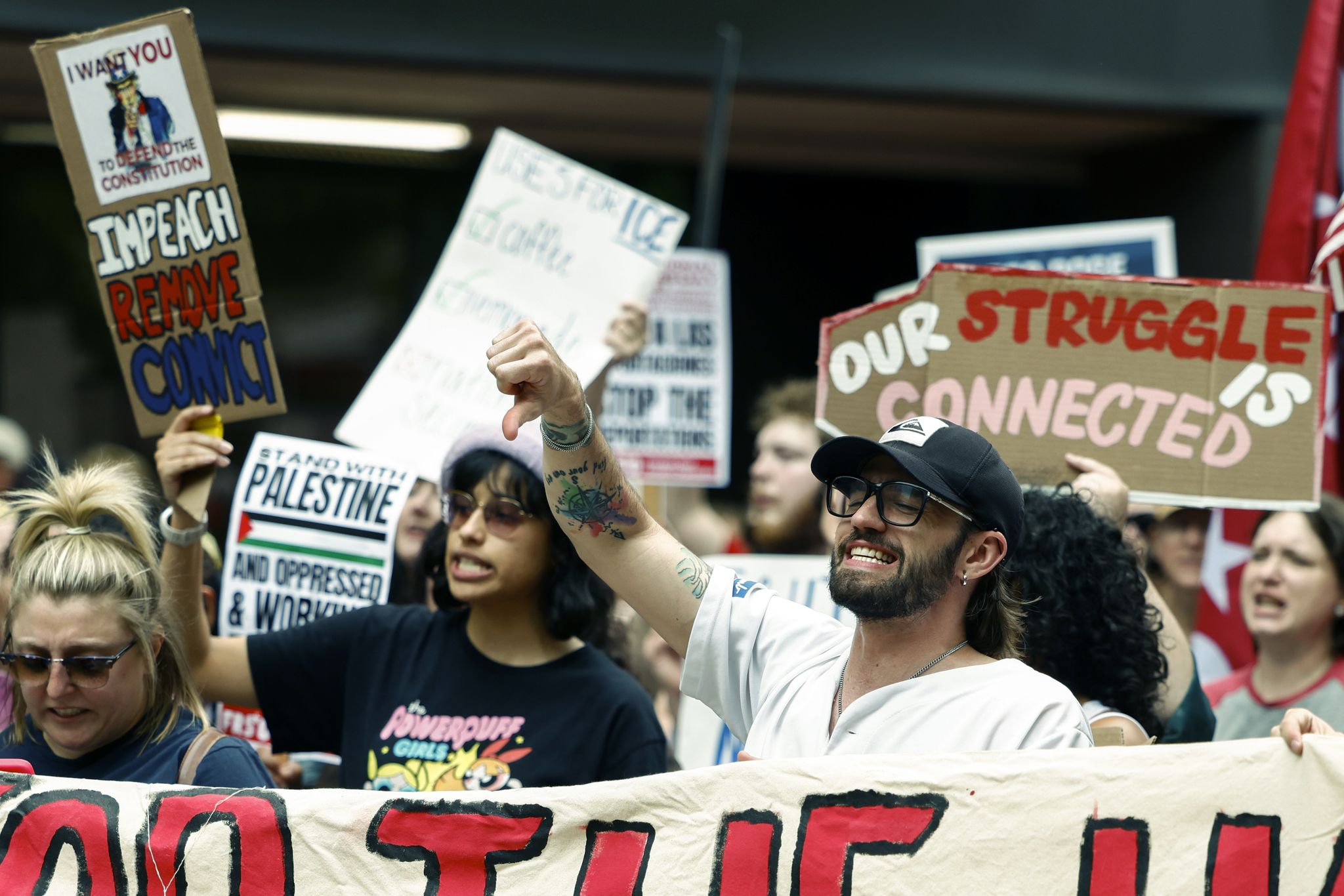 May Day protesters rally Sunday in downtown Dallas